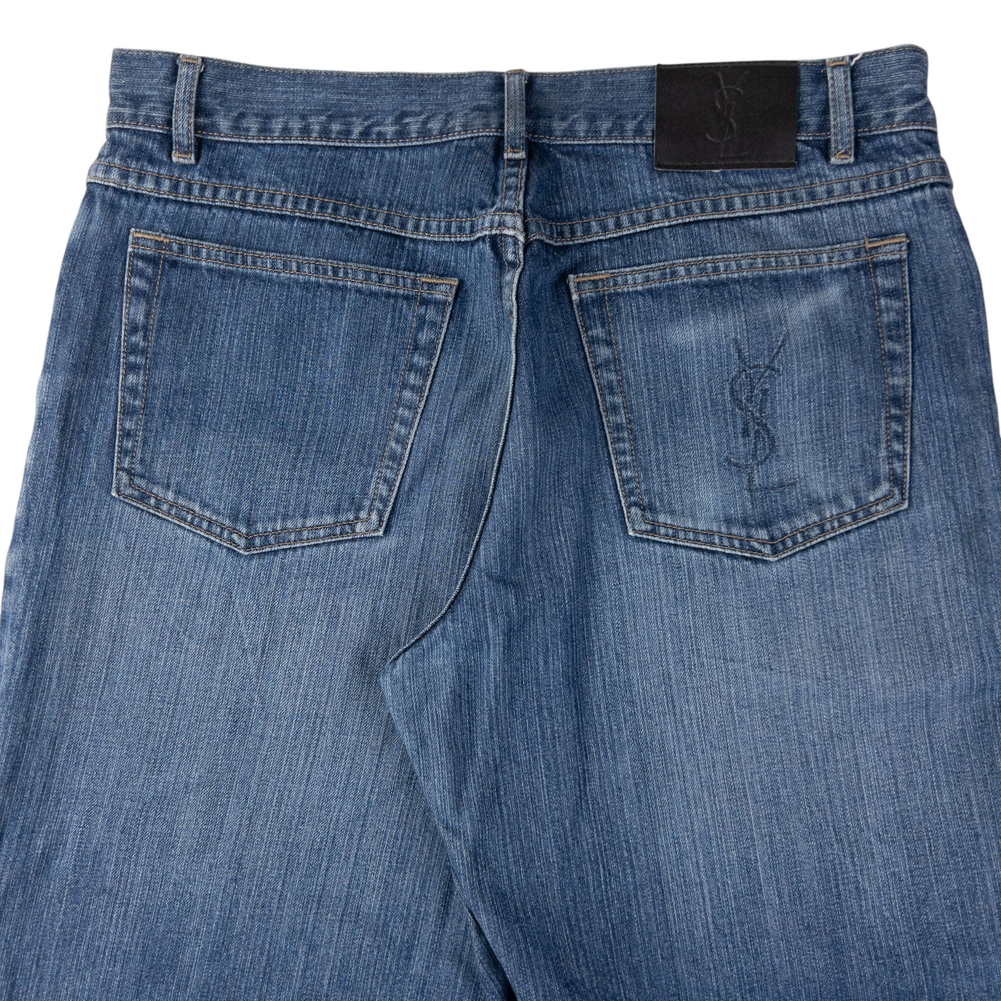 Vintage YSL Yves Saint Laurent Denim Jeans Size W33 | Second Wave Vintage – second wave vintage ...