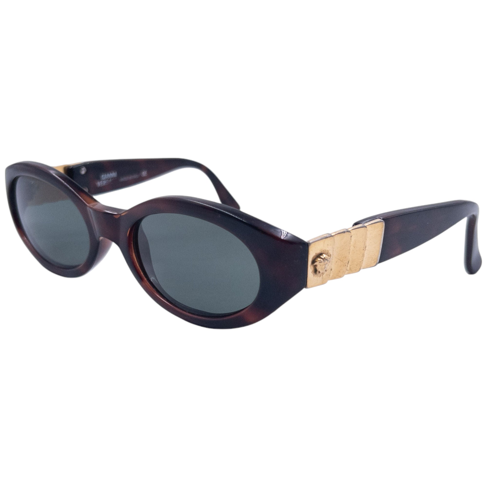 Vintage Gianni Versace Tortoise Shell Sunglasses | Second Wave Vintage ...